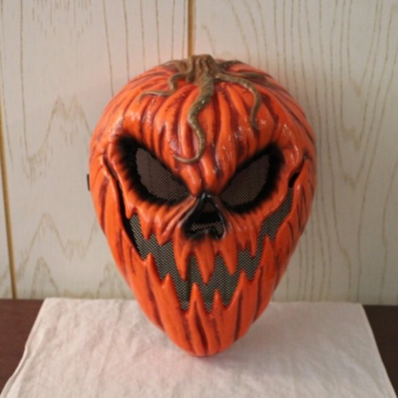 Spirit | Costumes | Pumpkin Halloween Mask For Adults Like New | Poshmark
